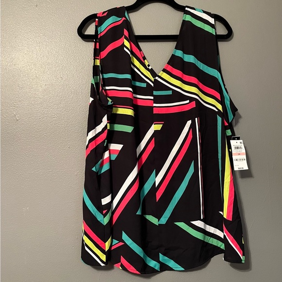 Bar III | Tops | Nwt Bar Iii Sz 2x Madagascar Sleeveless Blouse | Poshmark
